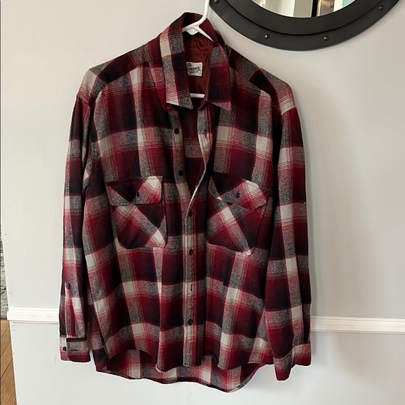 Sears Roebuck | Shirts | Vintage Sears Roebuck Red And White Tone Plaid ...